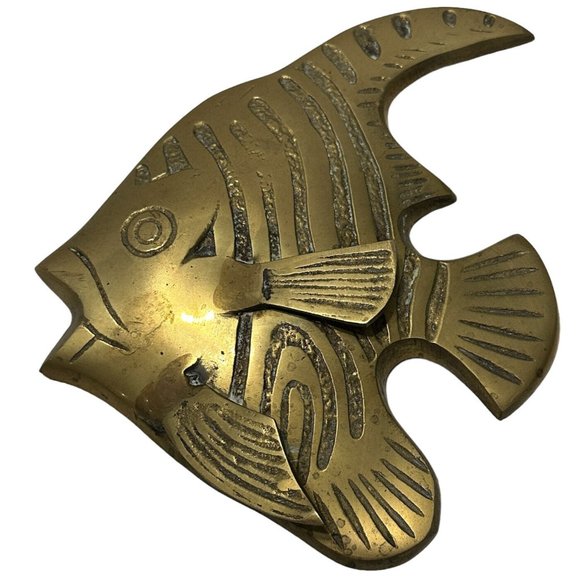 Pier 1 | Accents | Vtg Pier One Brass 3d Fish Wall Mount Tropical Ocean ...